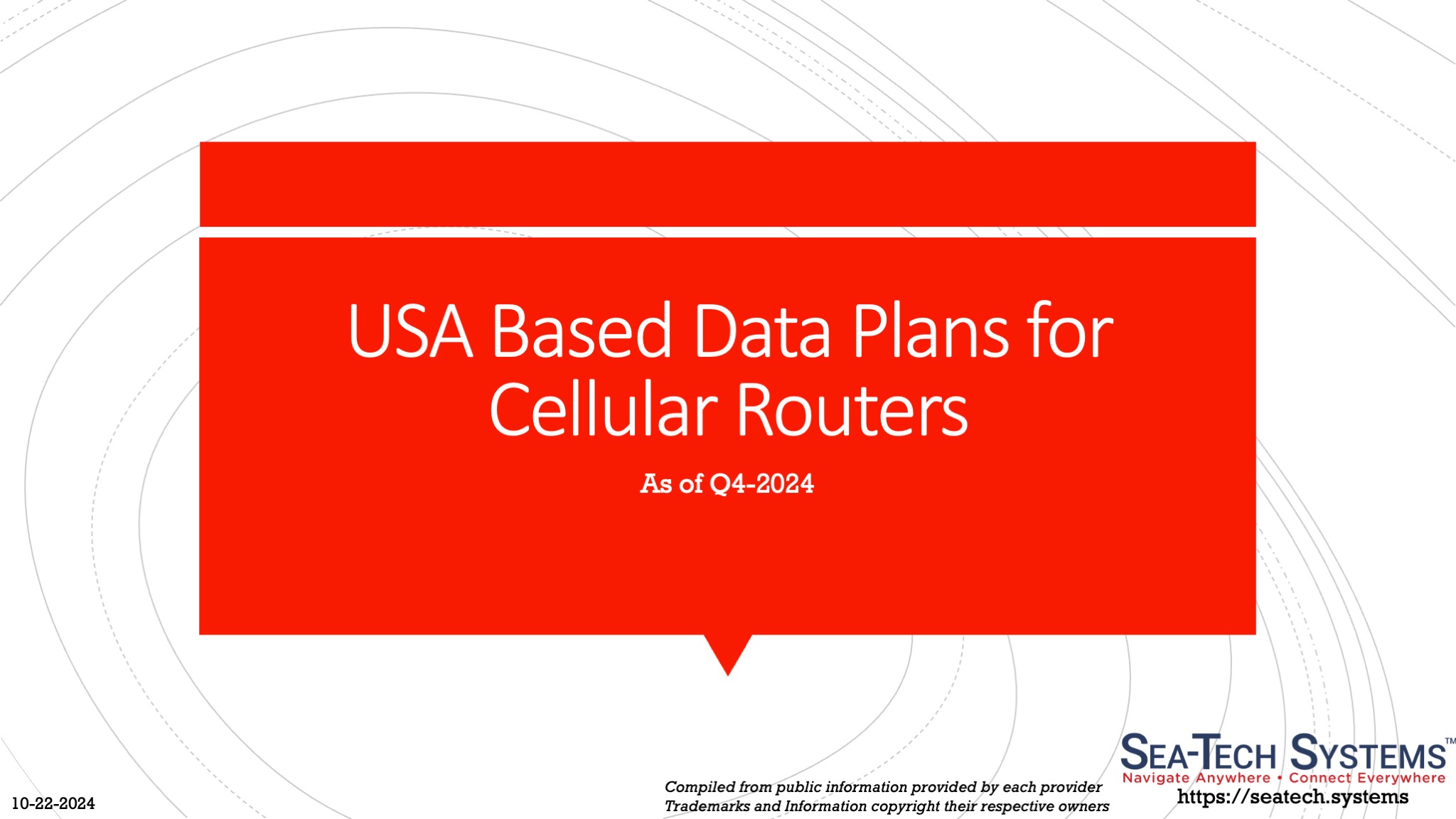 Finding Cellular Data Plans for Routers and Hotspots | Sea-Tech Systems